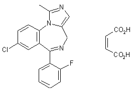 Midazolam maleate, Ro-21-3981/003(HCl), Ro-21-3981/001, Versed ...