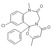 Ketazolam, Anseren, Unakalm, Loftran, Anxon-药物合成数据库