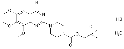 Trimazosin hydrochloride, CP-191061, Supres, Cardovar-药物合成数据库