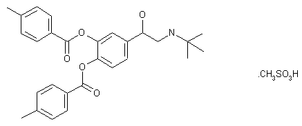 Bitolterol mesylate, WIN-32784, S-1540, Asmalene, Produrol, Tornalate ...