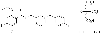 Mosapride citrate, TAK-370, AS-4370, Gasmotin-药物合成数据库