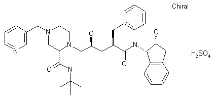 Indinavir sulfate, MK-639, L-735524, Crixivan-药物合成数据库