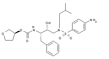 Amprenavir, KVX-478, 141W94, VX-478, Prozei, Agenerase-药物合成数据库