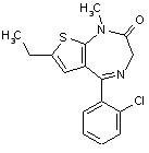 Clotiazepam, Y-6047, Distensan, Rizen, Rize-药物合成数据库