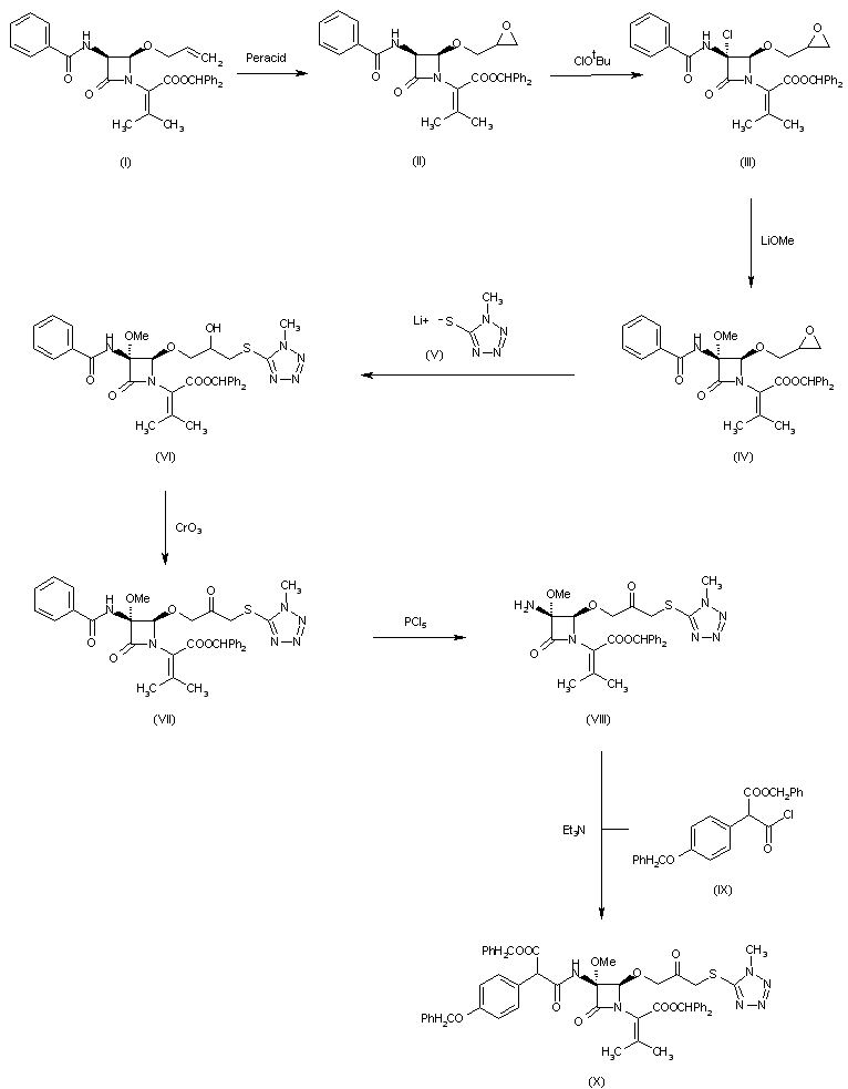 Moxalactam disodium, Latamoxef sodium, S-6059(free acid), LY-127935 ...