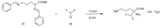 alpha-Difluoromethylornithine hydrochloride, Eflornithine hydrochloride ...