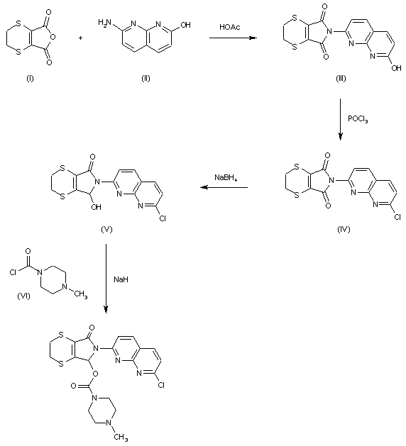 Suriclone, RP-31264, 31264-RP, Suril-药物合成数据库