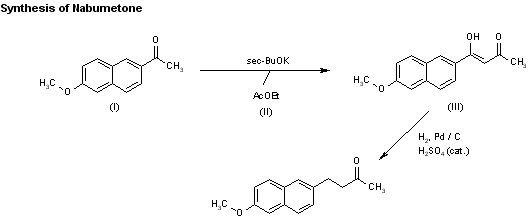 Nabumetone, BRL-14777, Nabuser, Listran, Relafen, Relifen, Arthaxan ...