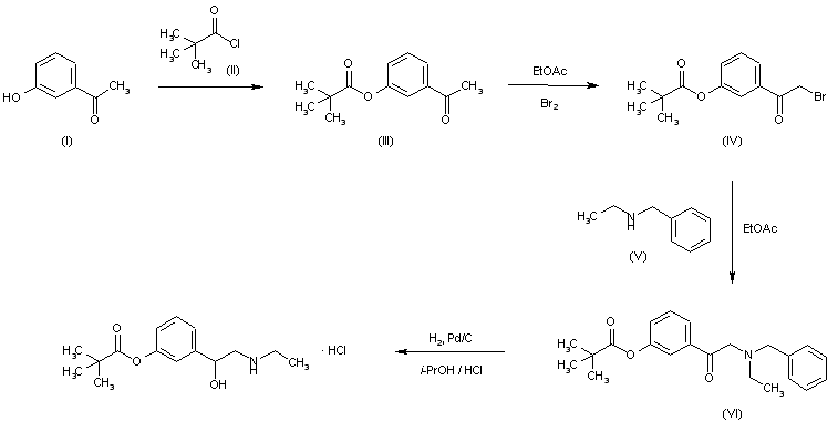 Etilefrine pivalate hydrochloride, K-30052-药物合成数据库