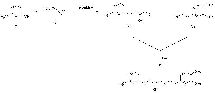 Bevantolol hydrochloride, Bevantol hydrochloride, NC-1400, CI-775 ...