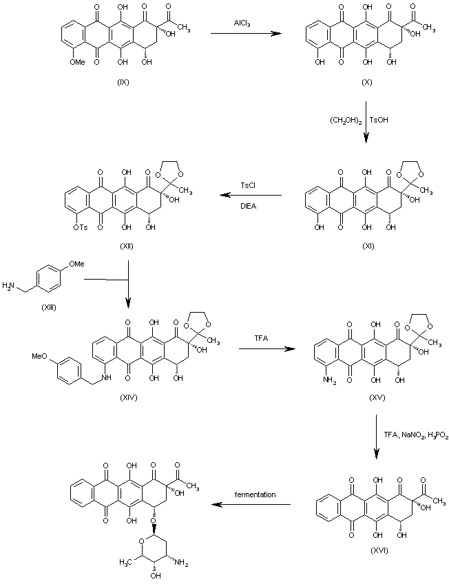 Idarubicin hydrochloride, NSC-256439, IMI-30, DMDR, Idamycin, Zavedos ...