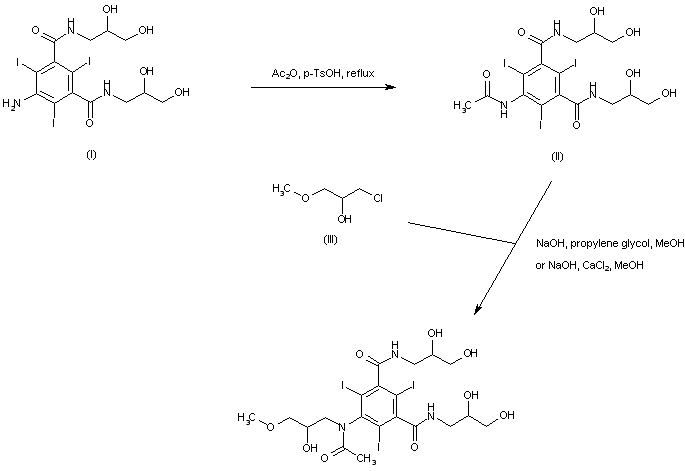 Iopentol, Compound-5411, Ivepaque, Imagopaque-药物合成数据库