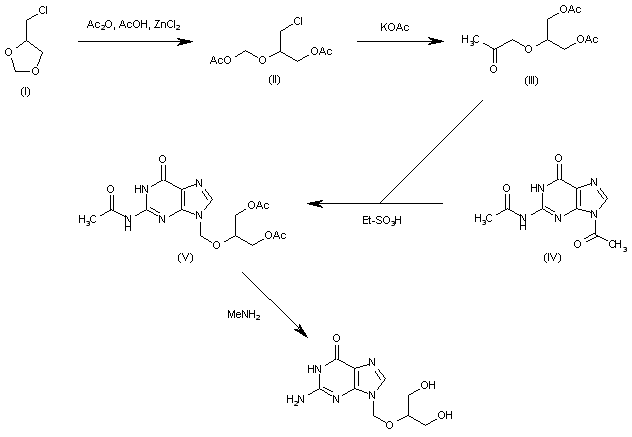 Ganciclovir, DHPG, RS-21592, BW-795, 2'-NDG, BIOLF-62, BW-759U, Cymeven ...