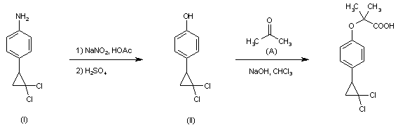 Ciprofibrate, Win-35833, Modalim, Hiperlipen, Lipanor, Ciprol-药物合成数据库