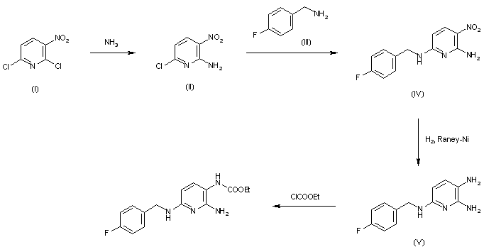 Flupirtine maleate, D-9998, Katadolon-药物合成数据库