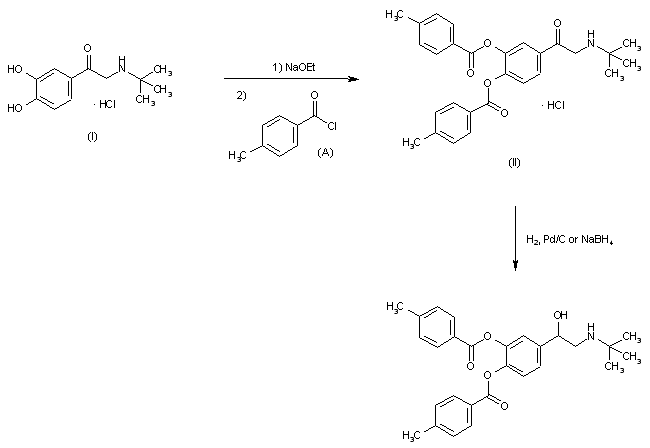 Bitolterol mesylate, WIN-32784, S-1540, Asmalene, Produrol, Tornalate ...