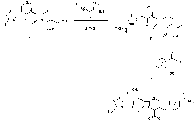 Cefclidin, E-1040-药物合成数据库