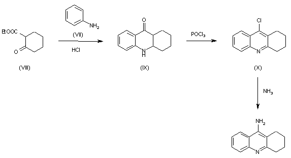 OROS(R)-tacrine, Tacrine hydrochloride, CI-970, THA.HCl, Cognex-药物合成数据库