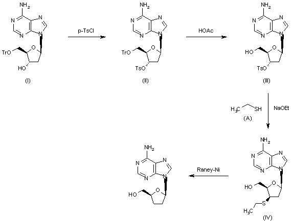 Dideoxyadenosine, NSC-98700, ddA-药物合成数据库