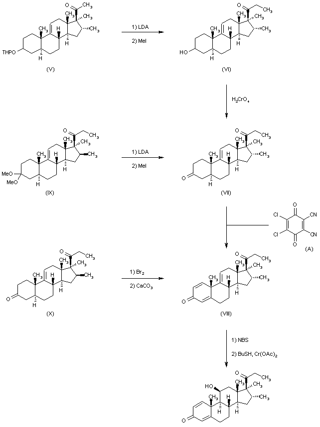 Trimexolone, Rimexolone, Org-6216, Rimexel, Vexol-药物合成数据库