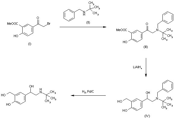 Salbutamol sulfate, Albuterol sulfate, AH-3365, Pediavent, Ventoline ...