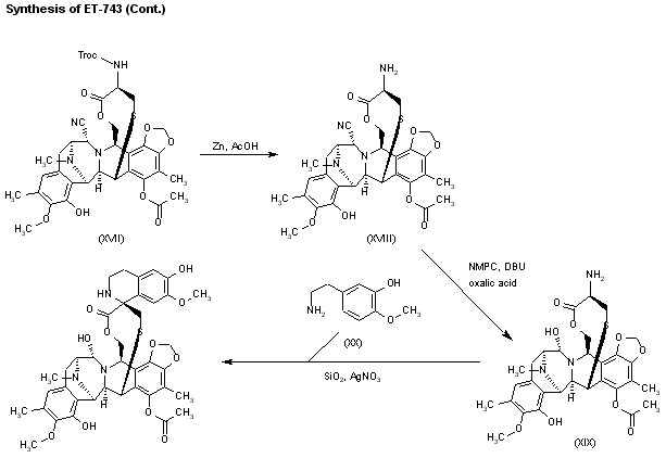 Trabectedin, Ecteinascidin 743, NSC-684766, ET-743, Yondelis-药物合成数据库
