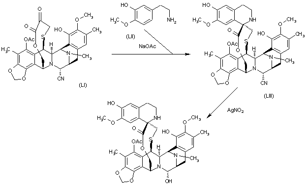 Trabectedin, Ecteinascidin 743, NSC-684766, ET-743, Yondelis-药物合成数据库