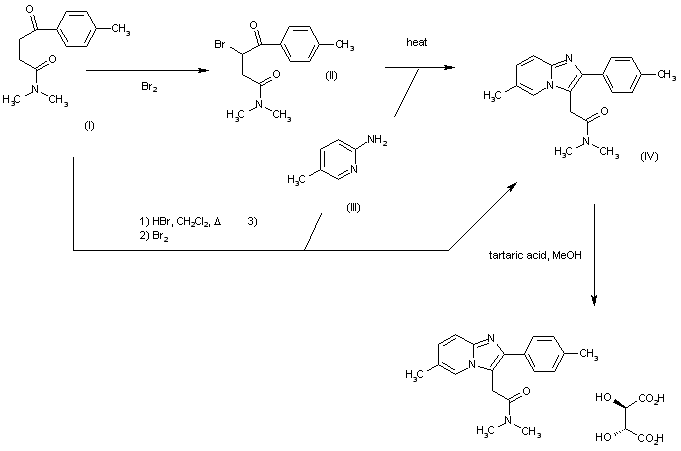 Zolpidem tartrate, SL-80-0750-23N, Ambien CR, Myslee, Stilnoct, Ivadal ...