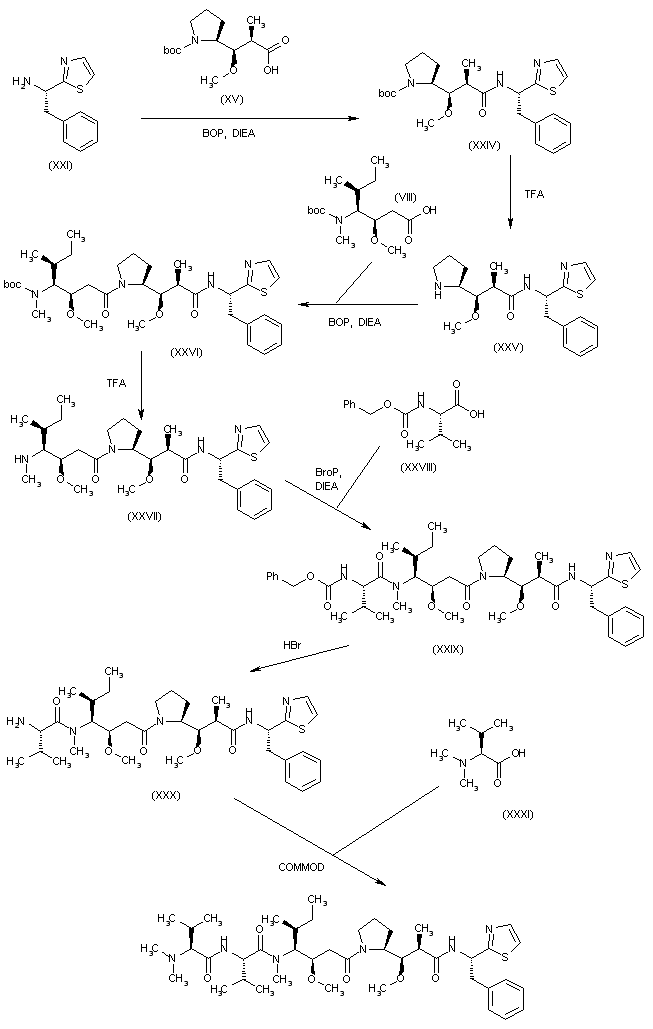 Dolastatin 10, NSC-376128, DLS-10-药物合成数据库