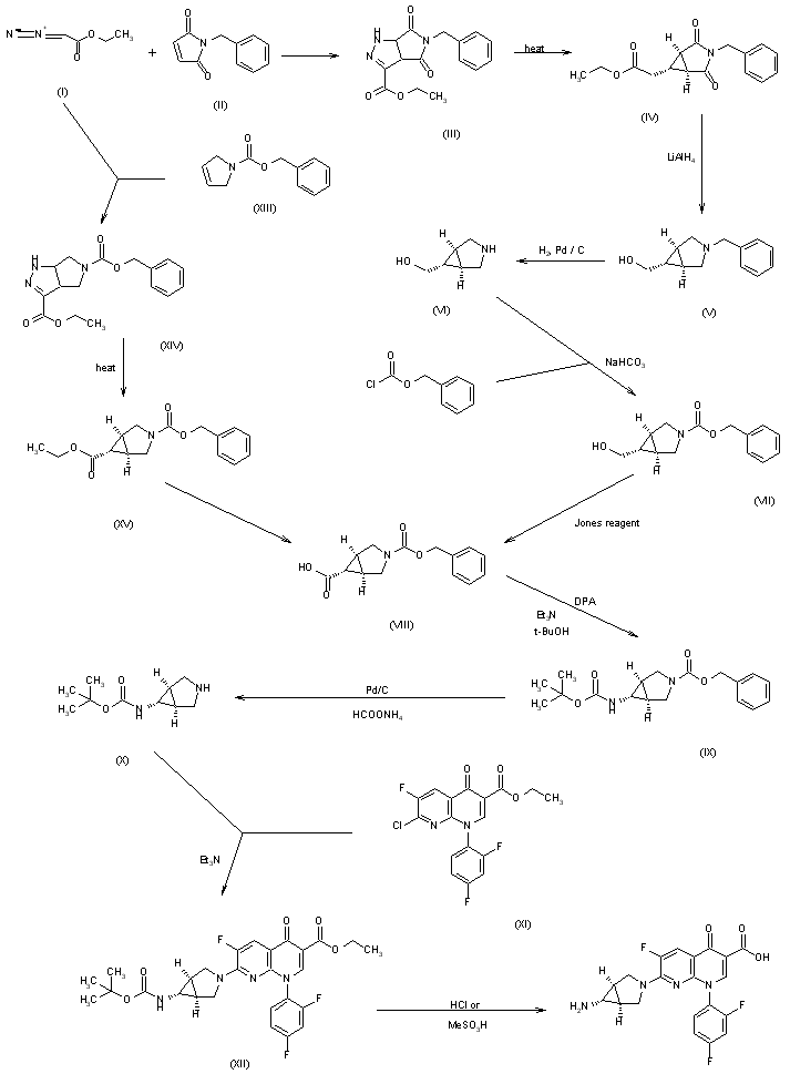 Trovafloxacin mesylate, Trovafloxacin mesilate, CP-99219-27, CP-99219 ...
