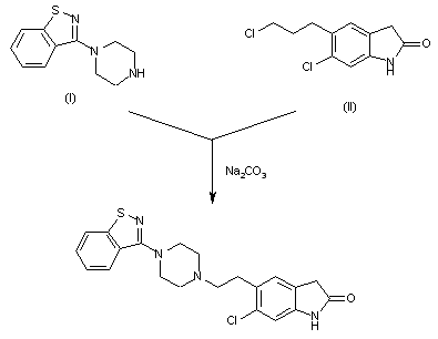 Ziprasidone hydrochloride, CP-88059, CP-88059-01, Geodon, Zeldox-药物合成数据库