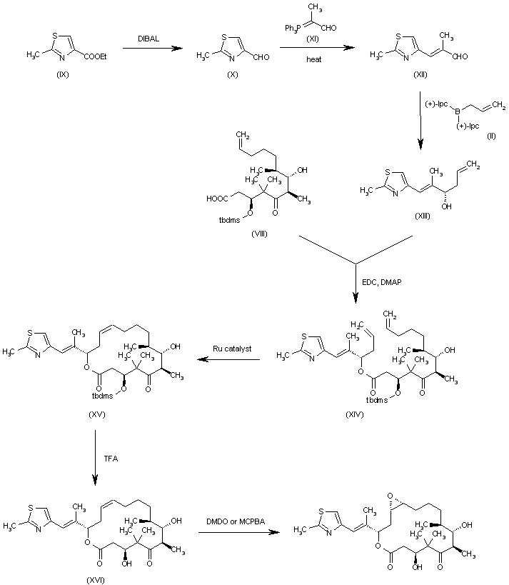 Epothilone A, Epothilone A-药物合成数据库