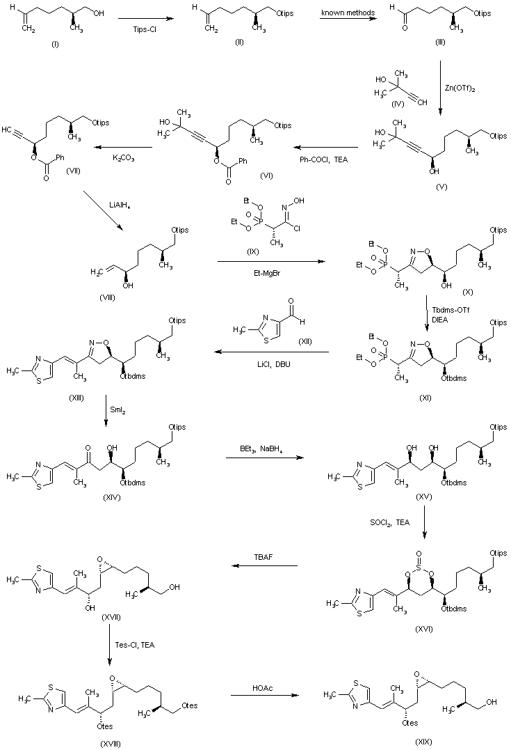 Epothilone A, Epothilone A-药物合成数据库