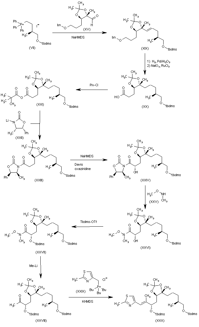 Patupilone, (-)-Epothilone B, Epothilone B, EPO-906-药物合成数据库