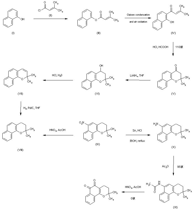 beta-Lapachone, ARQ-501, CO-501, R-1668-药物合成数据库