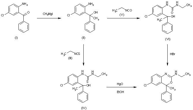 Etifoxin, Etifoxine, 36-801, Hoe-36-801-药物合成数据库
